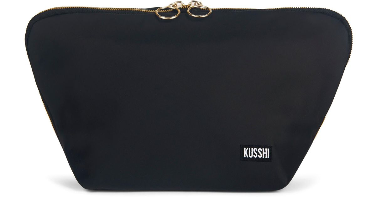 kusshi-vacationer-makeup-bag-in-black-lyst
