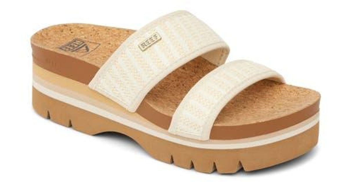 Reef Cushion Vista Higher Platform Slide Sandal | Lyst