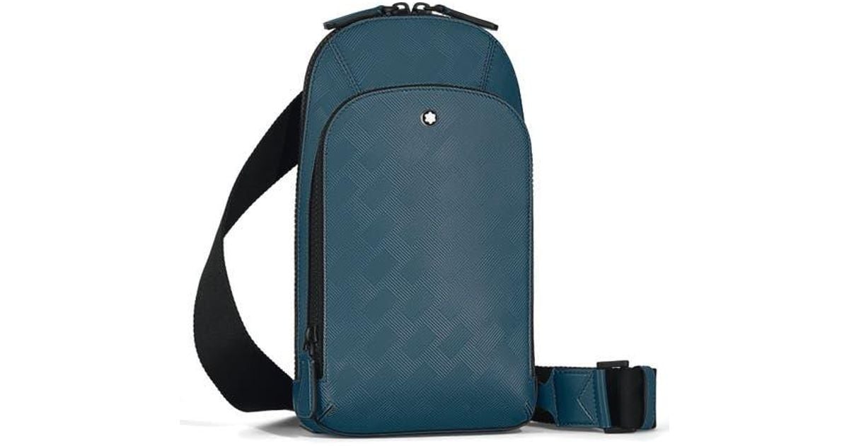 Montblanc Extreme 3.0 Leather Sling Bag in Blue | Lyst