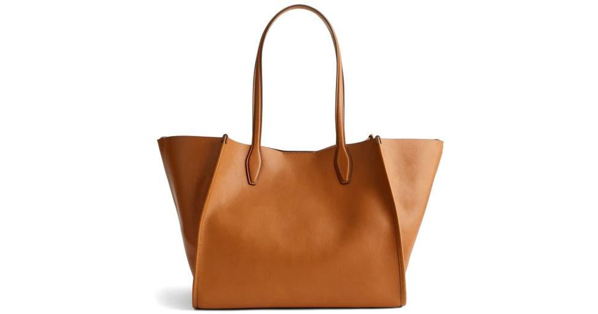 Madewell The Lexington Leather Tote in Brown | Lyst