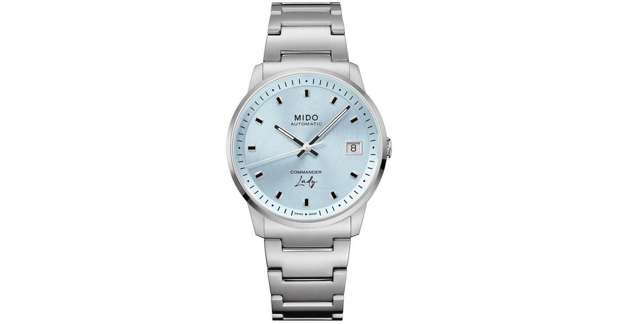 MIDO Commander Automatic Bracelet Watch, 35Mm in Gray for Men | Lyst