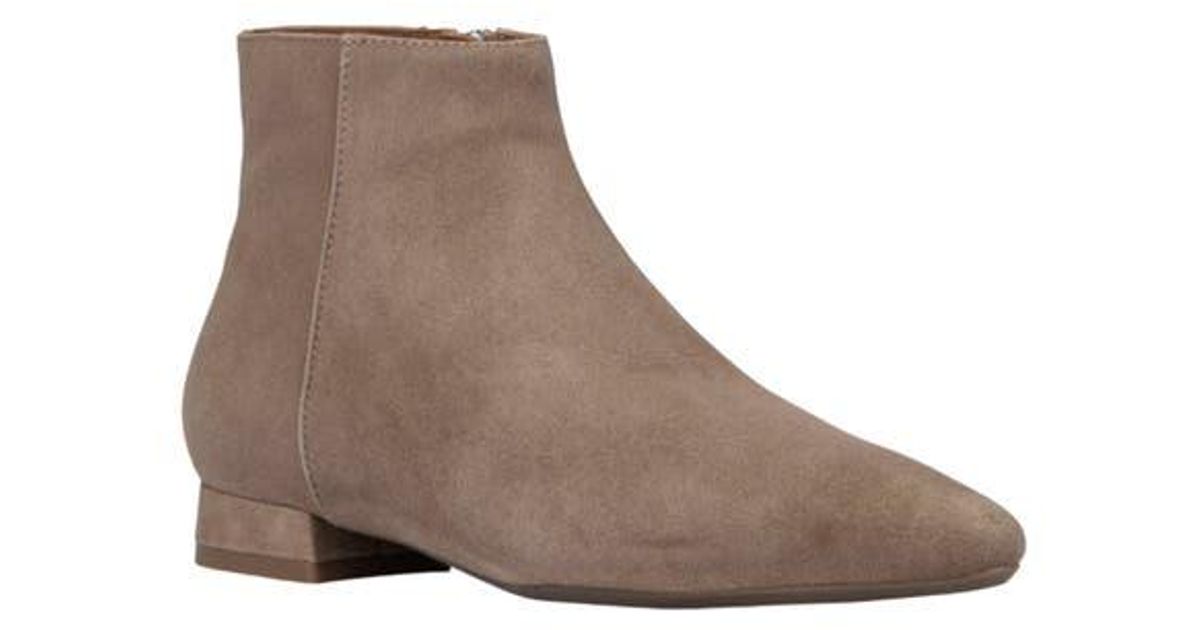 Aquatalia Prisilla Pointed Toe Weatherproof Zip Bootie in Brown | Lyst