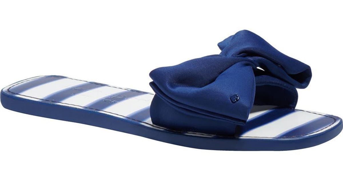 Kate Spade Bikini Slide Sandal in Blue | Lyst