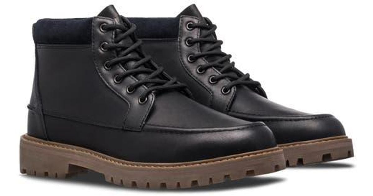 CLAE Romare Lugged Apron Toe Boot in Black for Men | Lyst