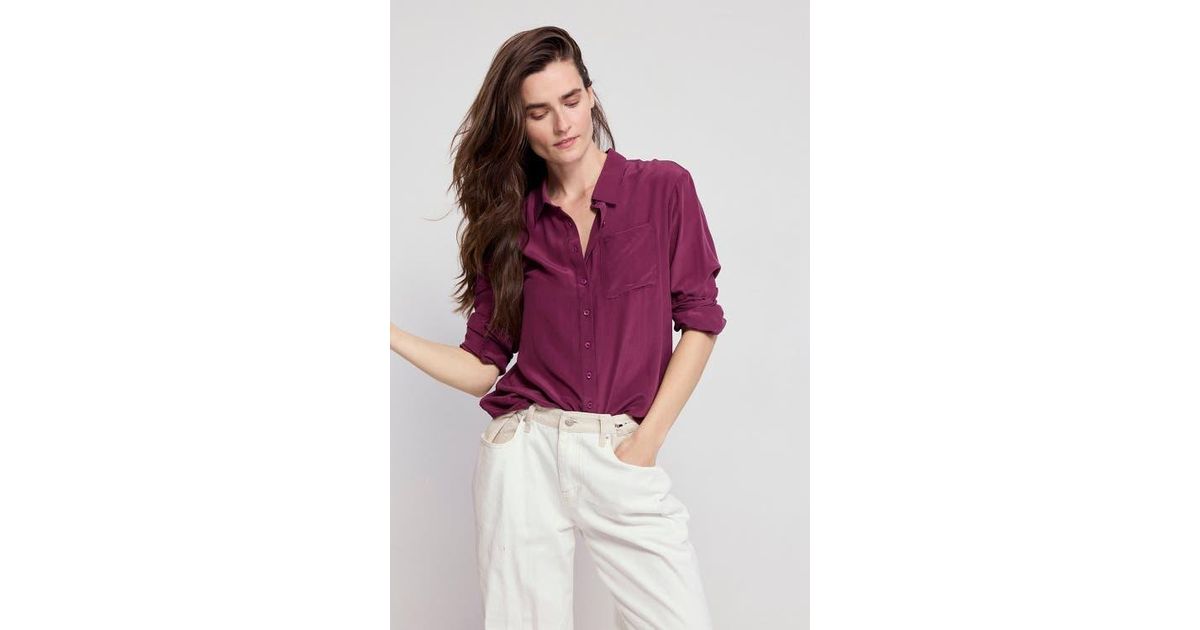 The Shirt The Silk Shirt in Purple | Lyst