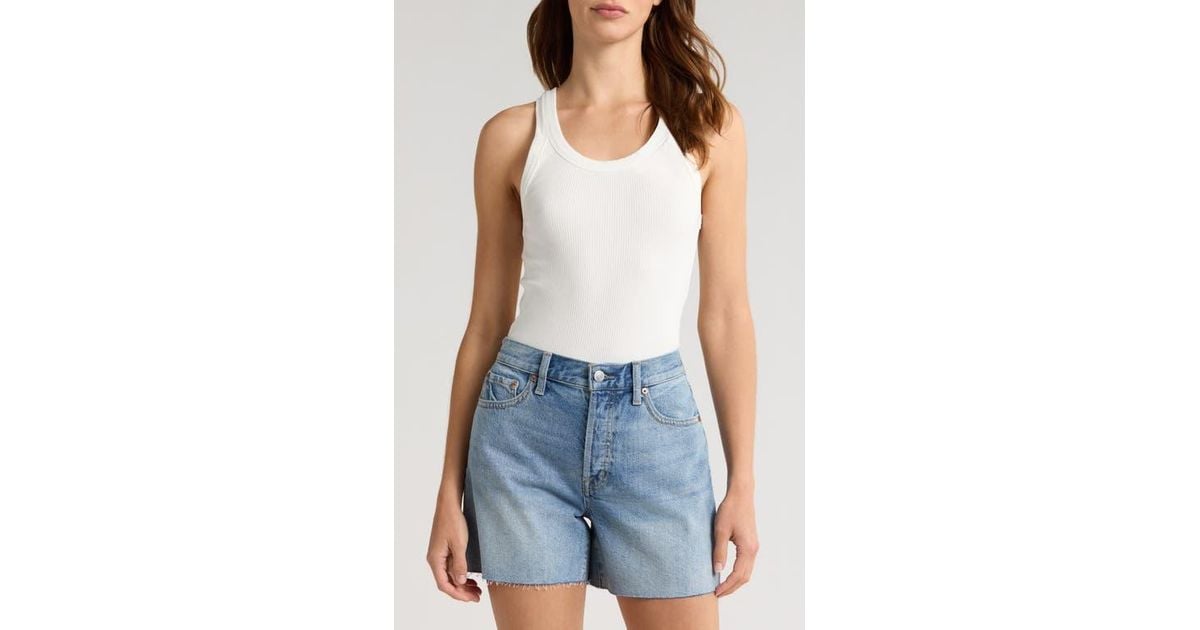 Pistola Christy Rib Tank in White | Lyst