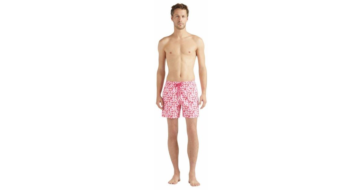 Vilebrequin Swim Trunks Fishy Dance in Pink for Men | Lyst