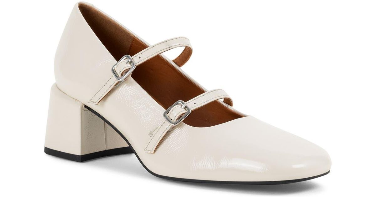Vagabond Shoemakers Adison Mary Jane Pump in Natural | Lyst