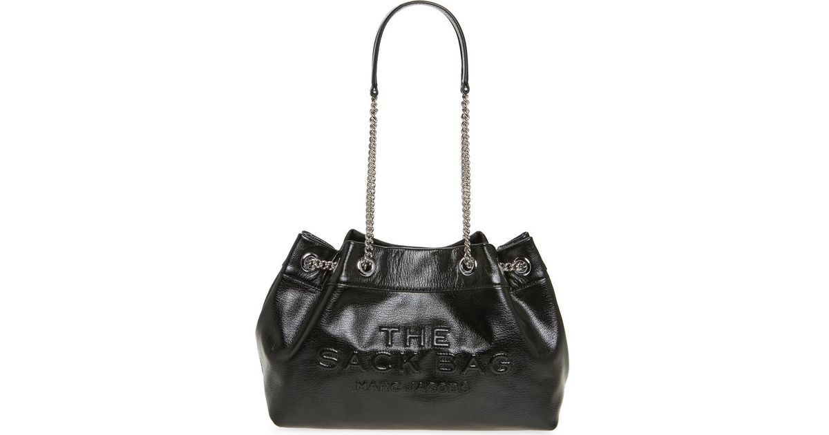 Marc Jacobs The Chain Sack Bag in Black | Lyst