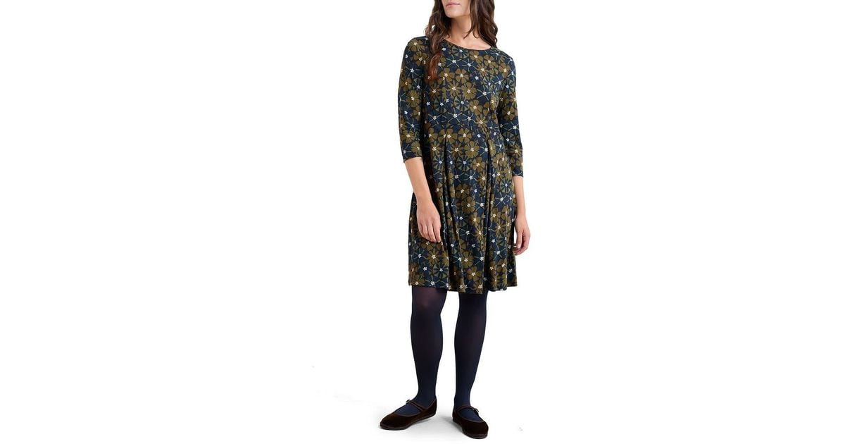 Seasalt Cornwall Witch Hazel Floral Jersey Dress in Black | Lyst