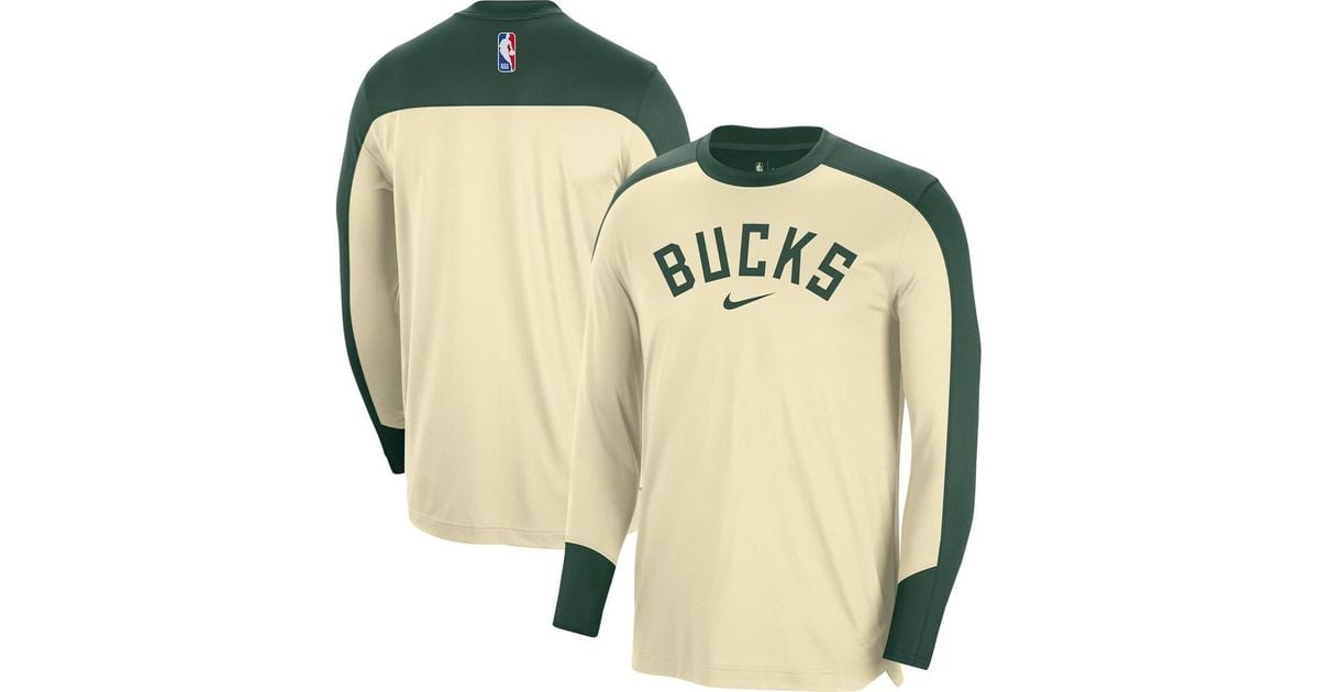 Nike Milwaukee Bucks 2024/25 Authentic Pre-Game Legend Long Sleeve ...