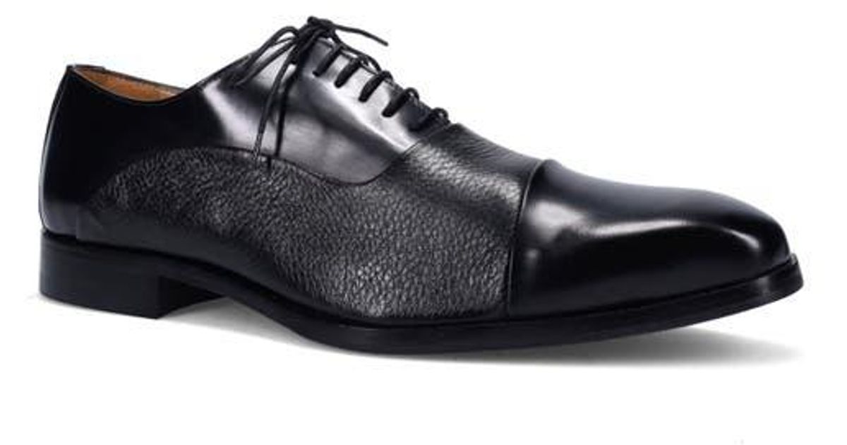 Ron White Edman Weatherproof Cap Toe Oxford in Black for Men | Lyst