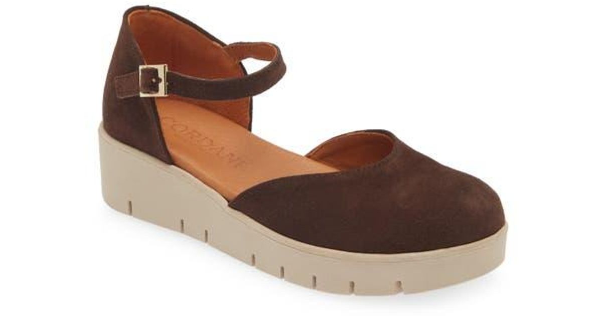 Cordani Sandie Platform D'Orsay Pump in Brown | Lyst