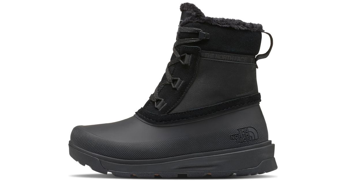 The North Face Shellista V Waterproof Insulated Short Boot in Black | Lyst