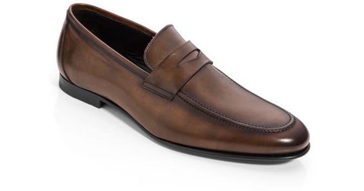 To Boot New York Aldrin Penny Loafer in Brown for Men | Lyst
