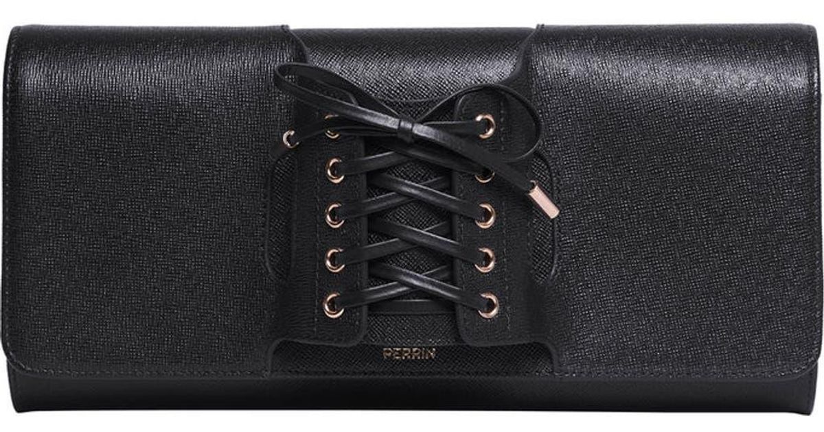 PERRIN Paris Le Corset Classic Clutch in Black | Lyst