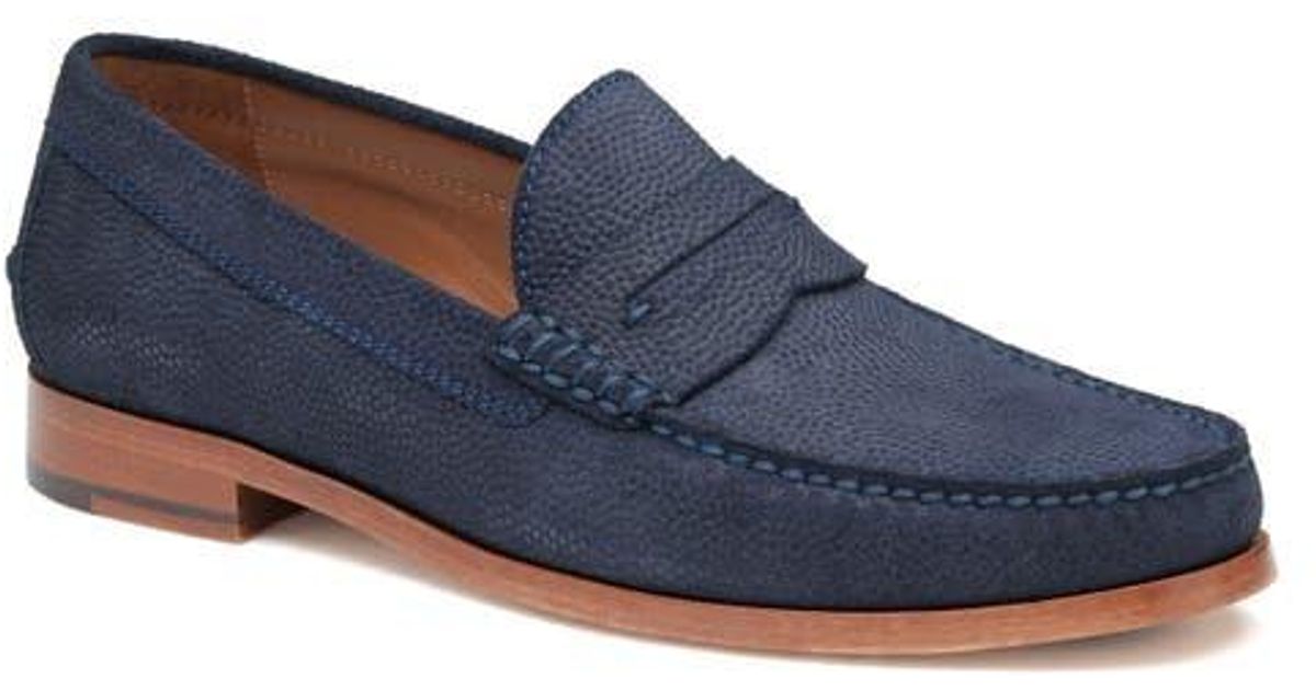Johnston & Murphy Baldwin Penny Loafer in Blue for Men | Lyst