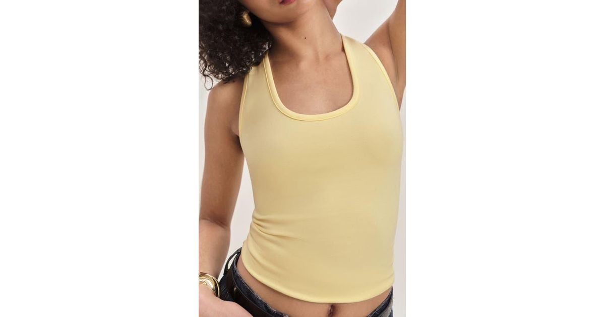 Reformation Archie Organic Cotton Blend Jersey Tank | Lyst