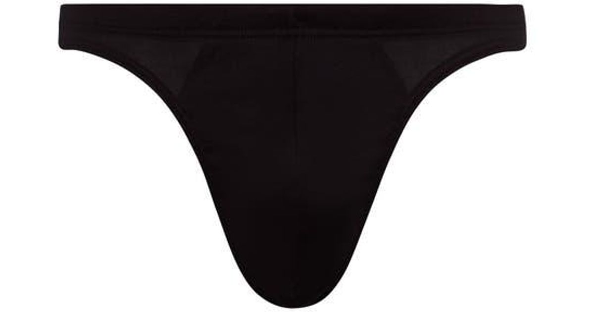 Hanro Cotton Sporty Cotton Bikini Brief in Black for Men | Lyst