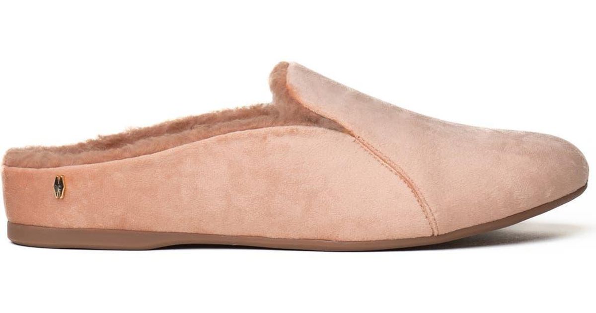 Mave & Chez Maya Velvet Slipper in Pink | Lyst