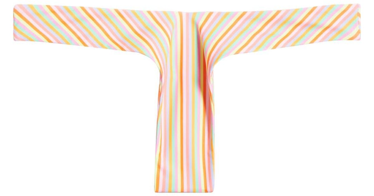 Kulani Kinis Y-Cut Thong Bikini Bottoms in White | Lyst