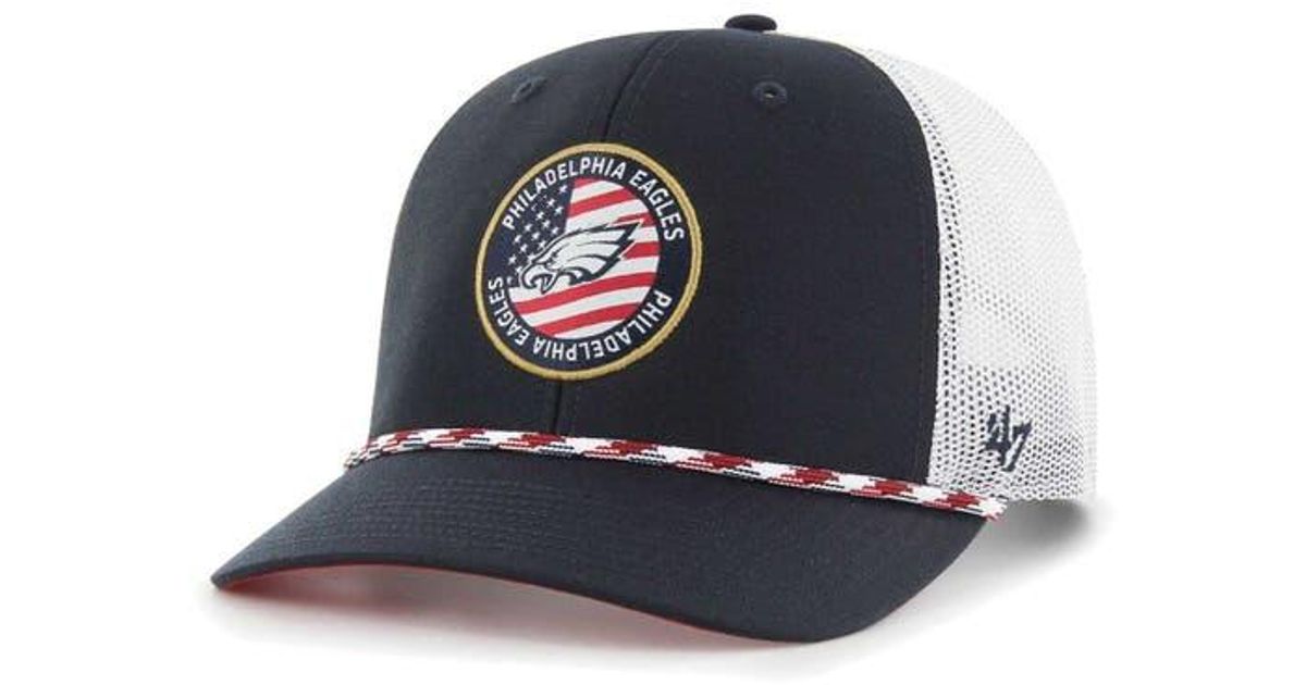 '47 Union Patch Trucker Adjustable Hat in Blue for Men | Lyst