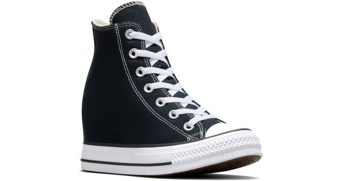 Converse Chuck Taylor All Star Wedge Platform High Top Sneaker in Black ...