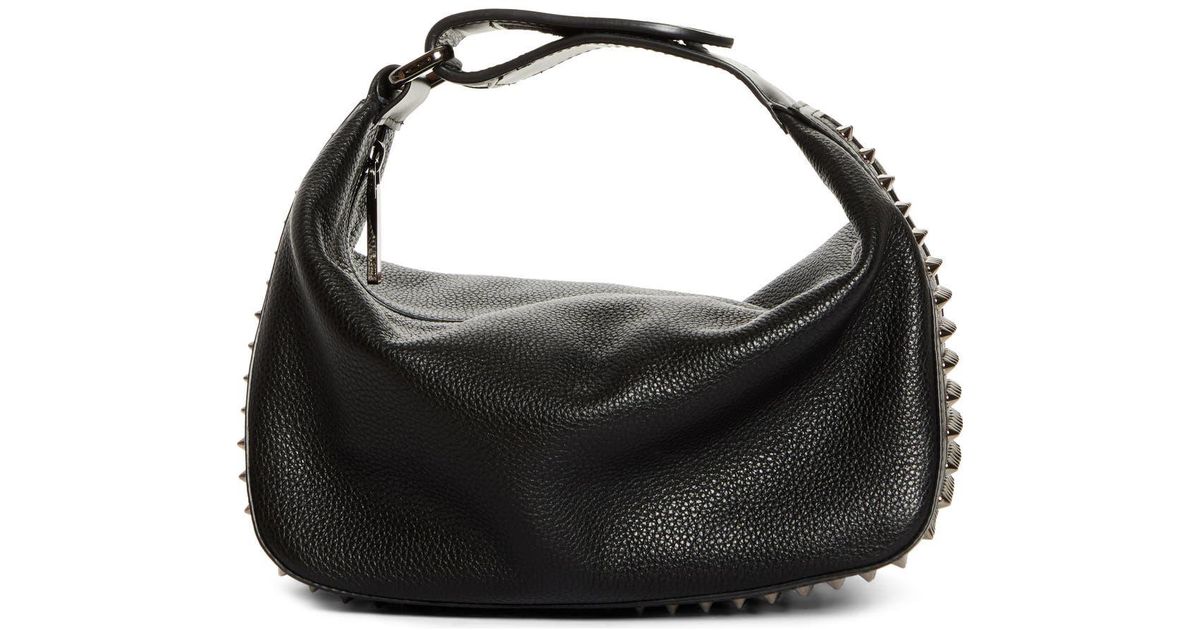 Christian Louboutin Funky Empire Spike Dopp Leather Top Handle Pouch in ...