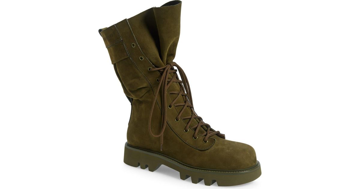 JW Anderson Combat Boot in Green for Men | Lyst