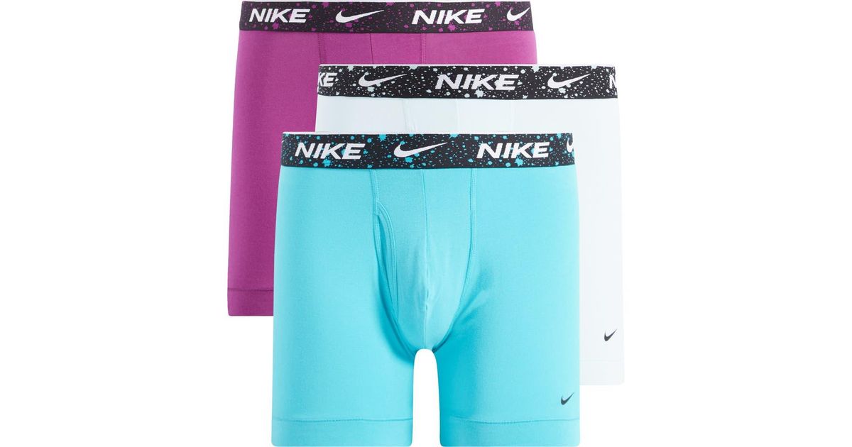 Nike Dri-Fit Essential Assorted 3-Pack Stretch Cotton Boxer Briefs in ...