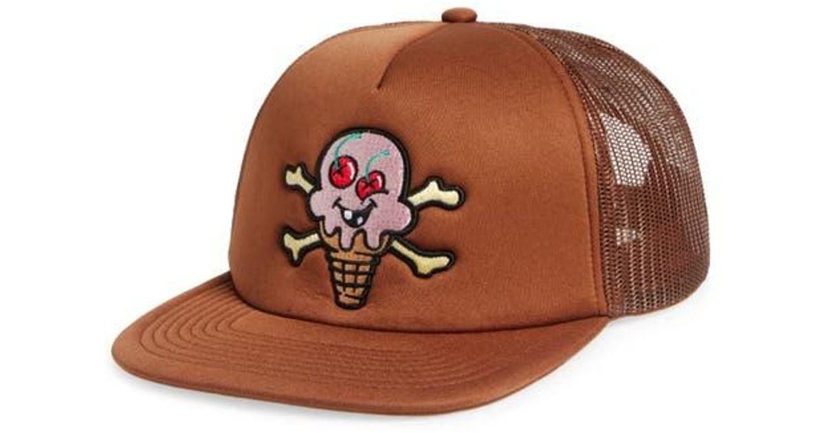 ICECREAM Cones 'N' Bones Trucker Hat in Brown for Men | Lyst