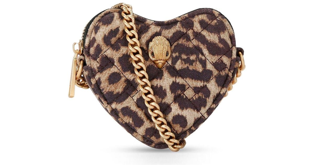 Kurt Geiger Micro Kensington Heart Quilted Leather Crossbody Bag in ...