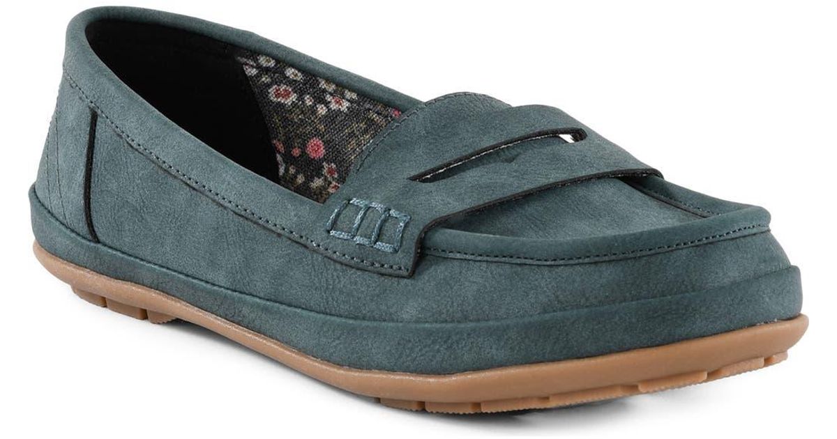 BC Footwear Olivia Penny Loafer in Blue | Lyst