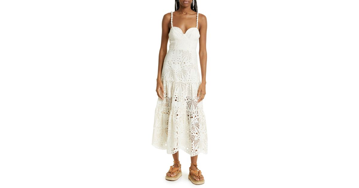 FARM Rio Palm Tree Richilier Sundress in Natural | Lyst