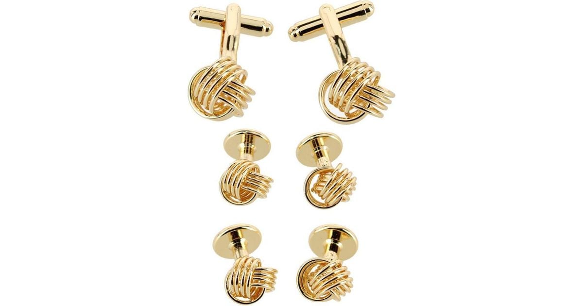 Trafalgar Kenneth Knot Formal Set in Metallic for Men | Lyst