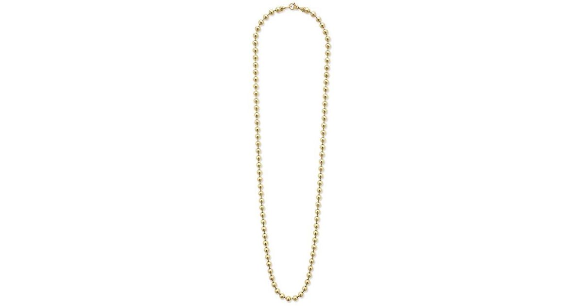 Lagos Anthem Ball Chain Necklace in White | Lyst