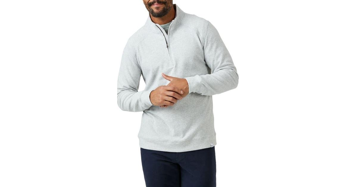 7 Diamonds Generation Quarter Zip Top in Gray for Men | Lyst