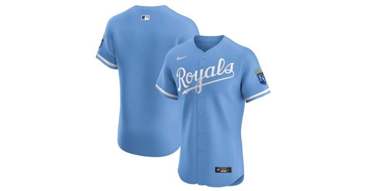 Nike Kansas City Royals Alternate Elite Jersey in Blue for Men | Lyst