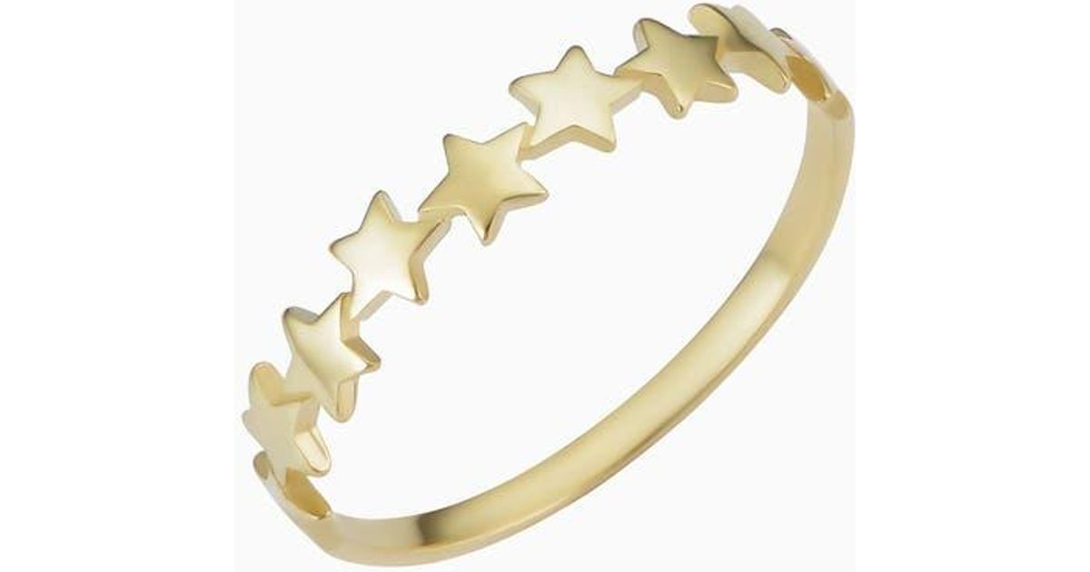 Oradina 14K Gold Stars Stacking Ring in White | Lyst