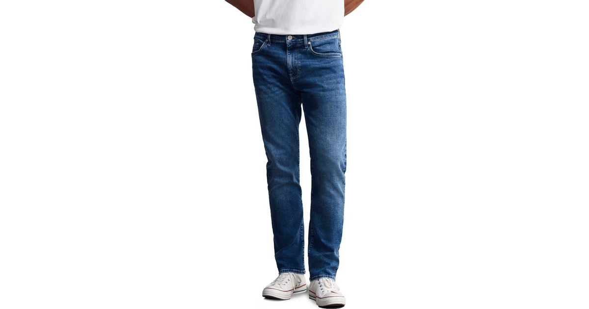 General Denim Works Bridge Straight Leg Stretch Jeans in Blue for Men ...