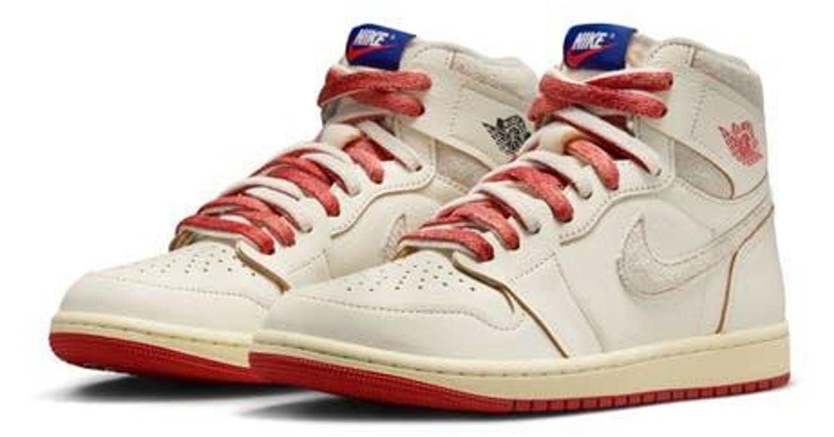 Nike Air 1 High Og 'Cinnabar' Basketball Sneaker in Pink | Lyst