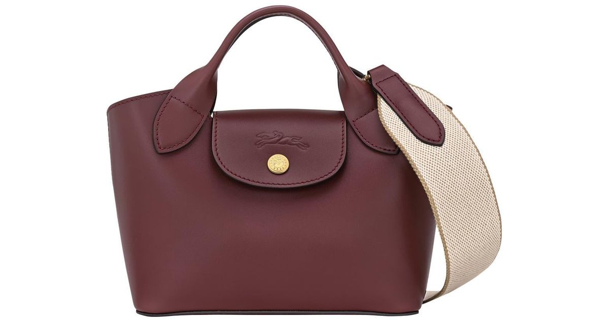 Longchamp Extra Small Épure Timeless Leather Crossbody Bag in Purple | Lyst