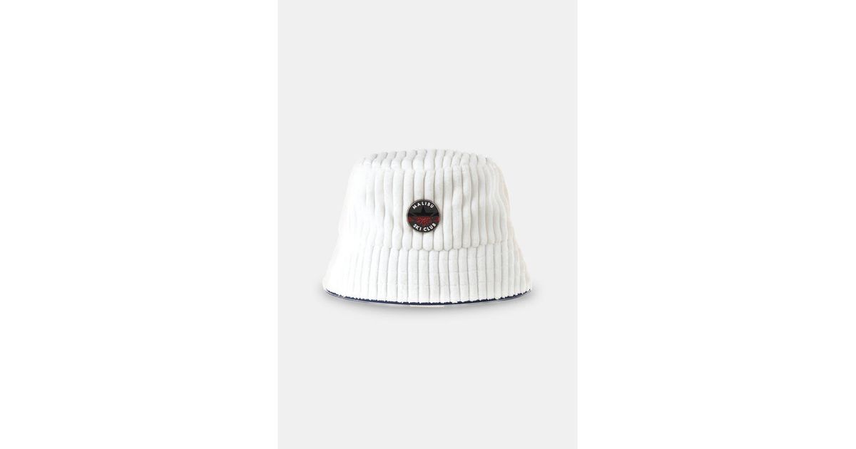 Malibu Ski Club Pistebasher Bucket Hat in White | Lyst