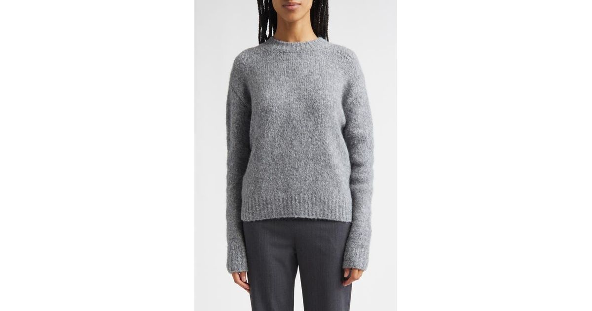 Paloma Wool Clock Intarsia Wool & Alpaca Blend Sweater in Gray | Lyst