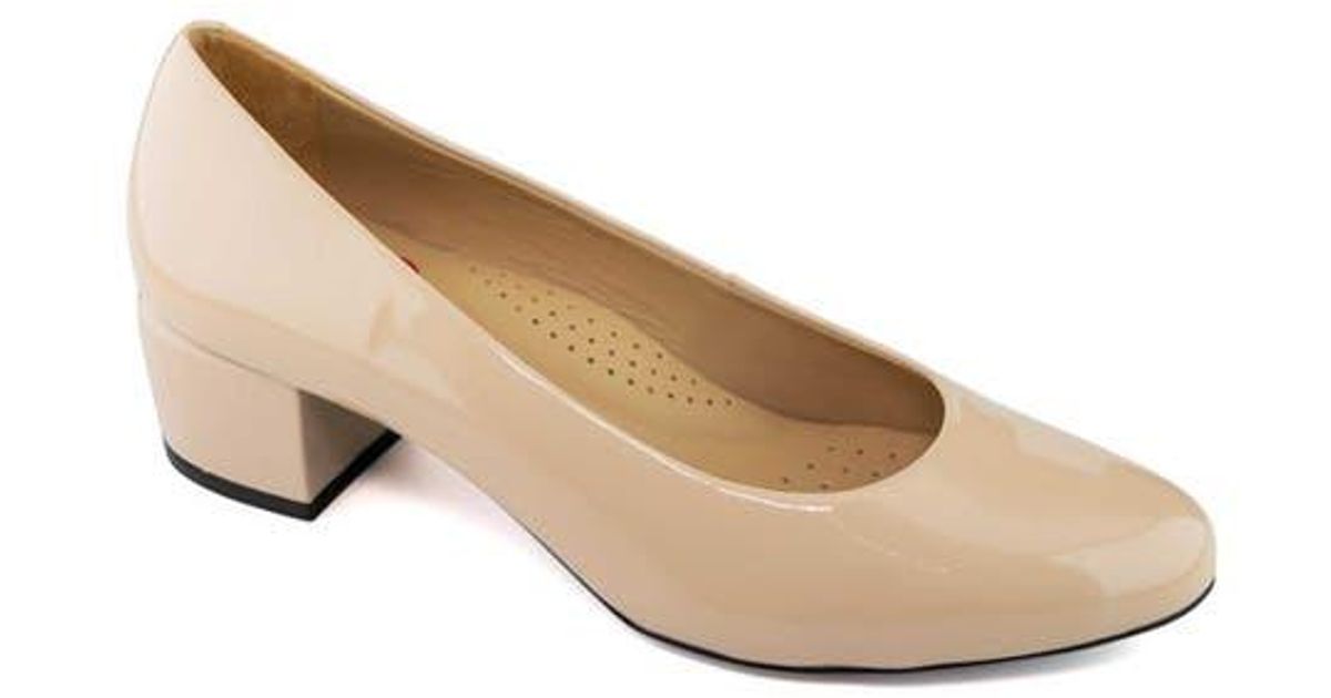 Marc Joseph New York Broad St 2.0 Patent Leather Pump in Natural | Lyst