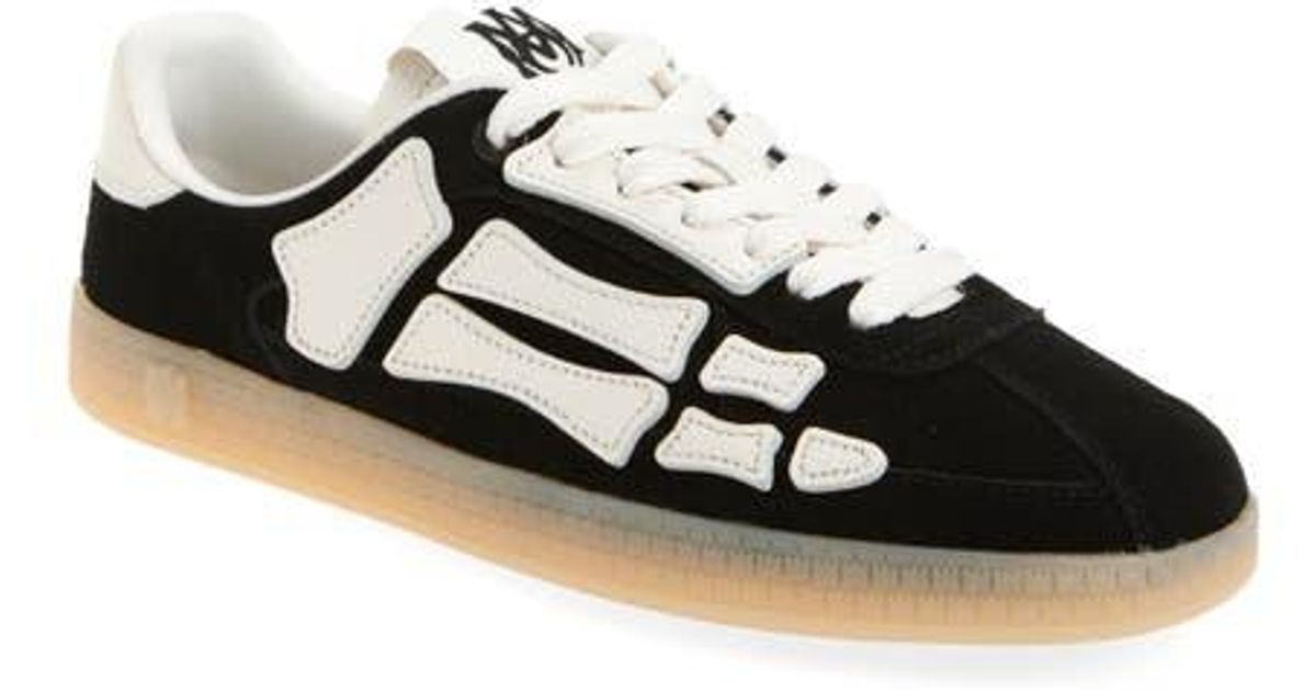 Amiri Pacific Bones Low Top Sneaker in Black | Lyst