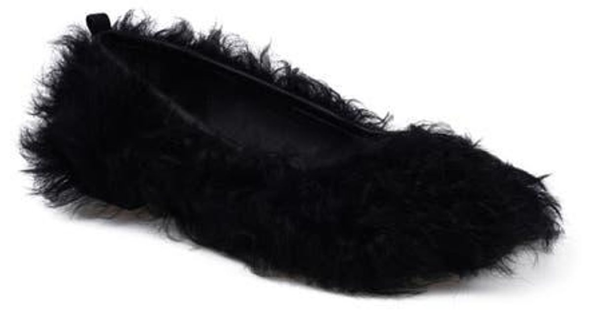 Artisan — Crafted by Zigi Quincy Faux Fur Flat in Black | Lyst
