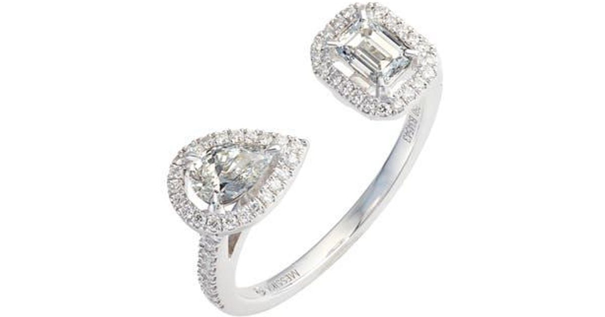Messika My Twin Diamond Ring in White | Lyst