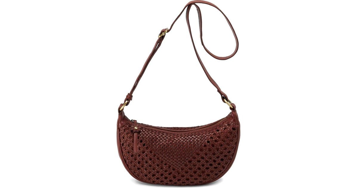 Hobo International Hazel Woven Leather Sling Bag in Purple | Lyst