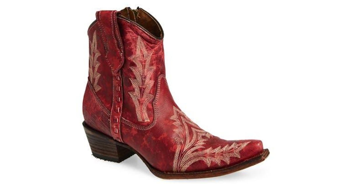 Circle Embroidered Western Boot | Lyst